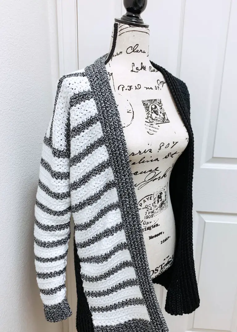 Stripe Blocked Crochet Cardigan - Indie Crochet Patterns