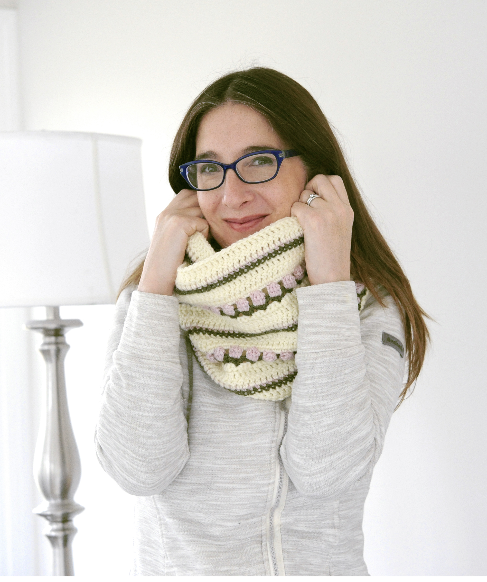 Roses On Repeat Crochet Infinity Scarf - Indie Crochet Patterns